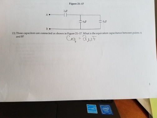 Solved Three capacitors are connected as shown in Figure | Chegg.com