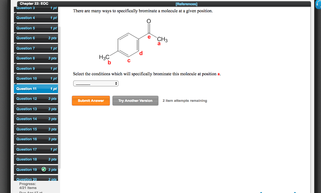 Solved There are many ways to specifically brominate a | Chegg.com