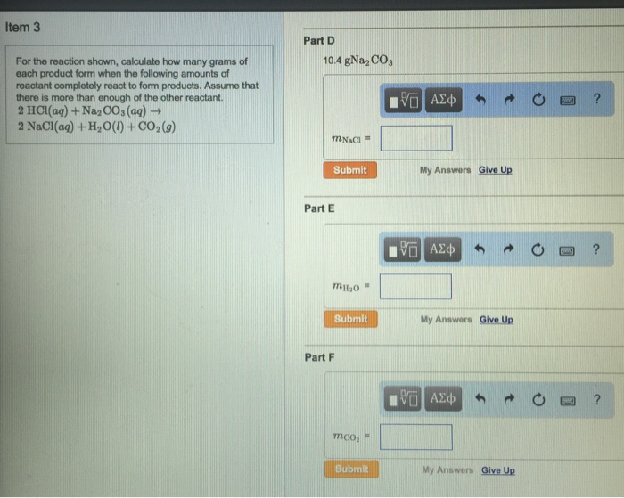 Solved Item 3 Part A For the reaction shown, calculate how | Chegg.com