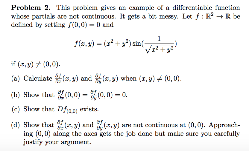 Solved Problem 2. This problem gives an example of a | Chegg.com