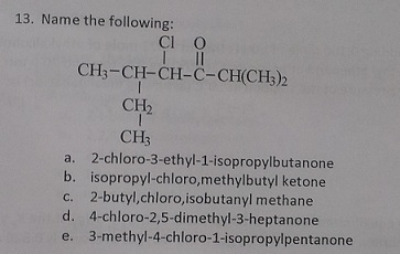 Solved Name the following: | Chegg.com