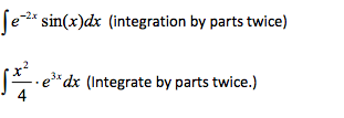 Solved e^-2x sin(x)dx (integration by parts twice) | Chegg.com