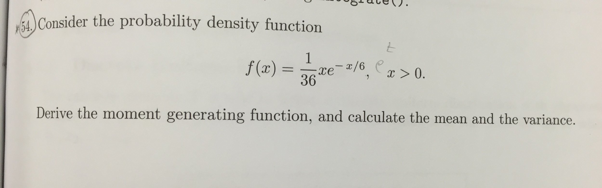 Solved Consider the probability density function f(x) =1 / | Chegg.com