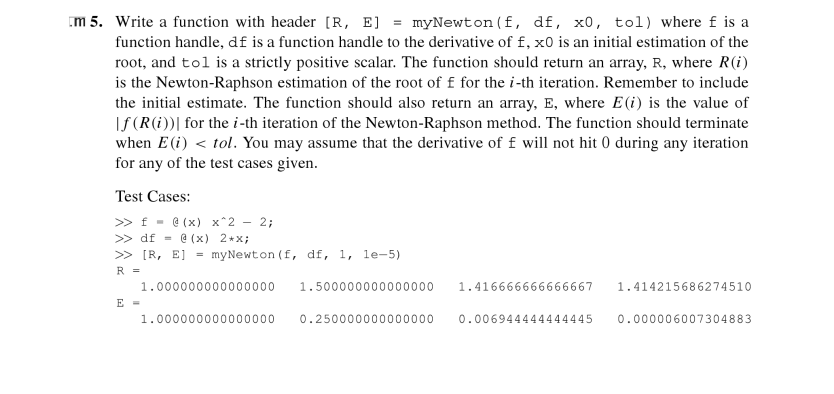 Solved MATLAB HELP!! MAKE SURE BOTH TEST CASES WORK | Chegg.com