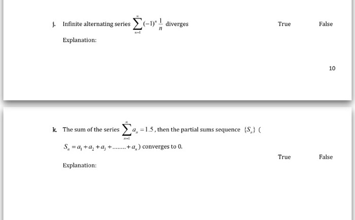 Solved Infinite alternating series sigma^infinity_n = 1(- | Chegg.com