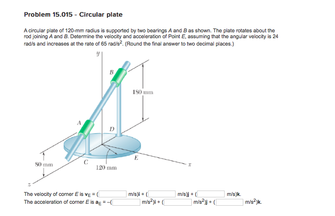 Solved Problem 15.015 - Circular plate A circular plate of | Chegg.com