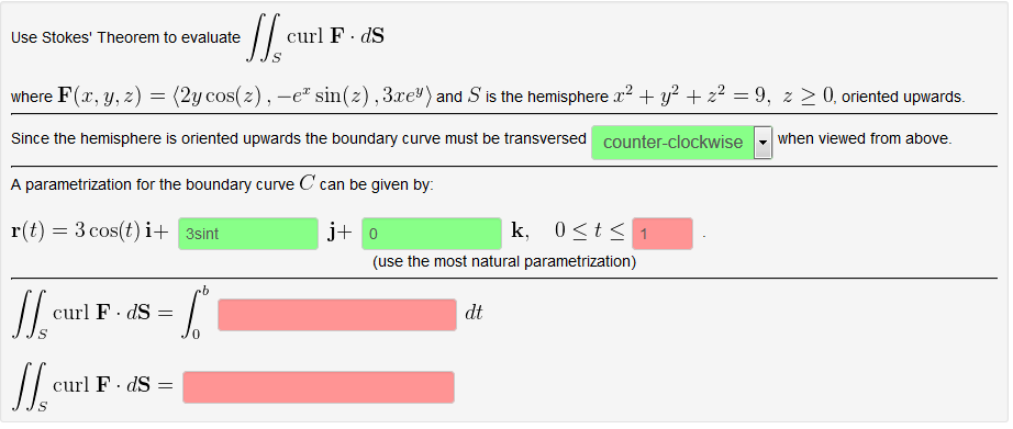 Solved Use Stokes Theorem To Evaluate Curl F Ds Where F