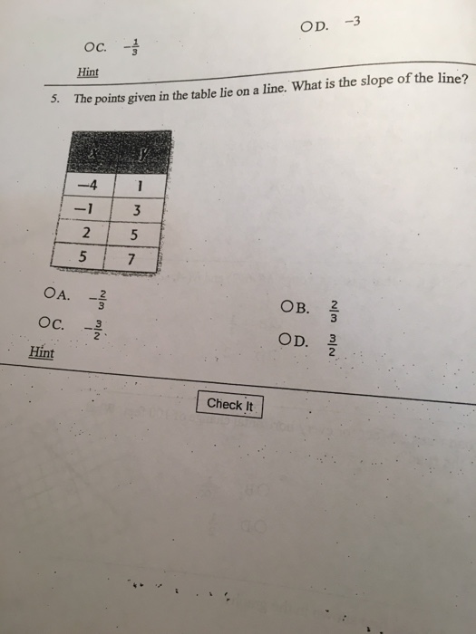 Solved Lesson 3-2 Slope Find the slope of the line that | Chegg.com