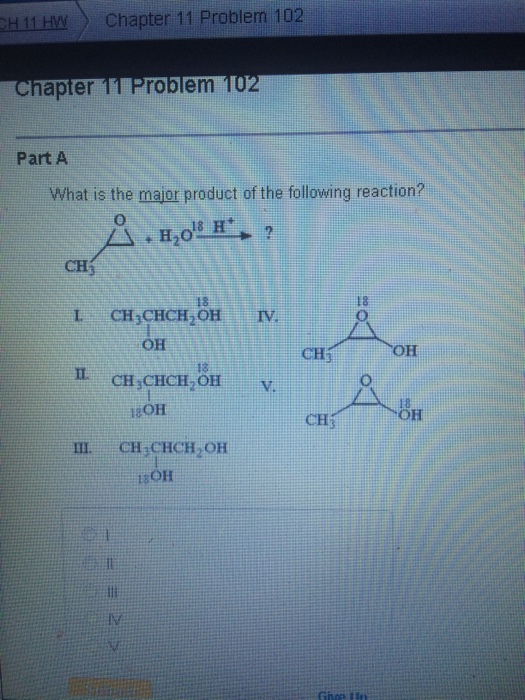 Solved CHIIHy 〉 Chapter 11 Problem 88 apter 11 Problem Part | Chegg.com