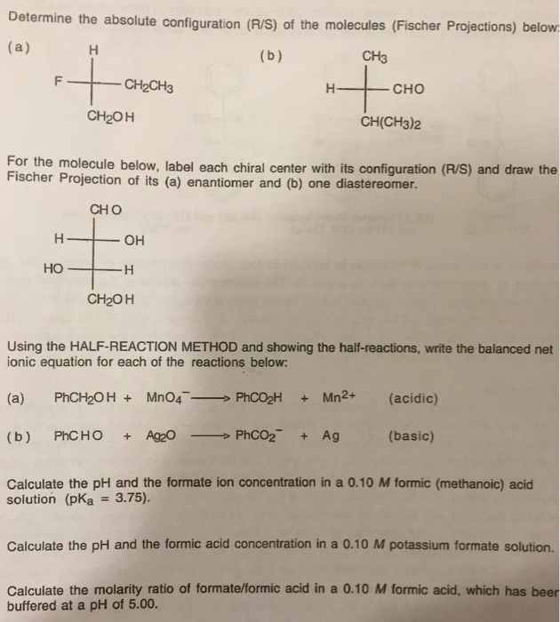 Determine the absolute configuration (R/S) of the | Chegg.com