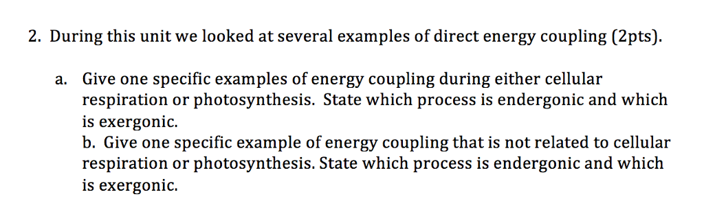 Solved 2. During this unit we looked at several examples of | Chegg.com