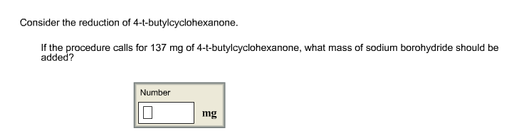 Solved Consider The Reduction Of 4 T Butylcyclohexanone If
