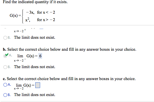 Solved Find the indicated quantity if it exists. x | Chegg.com