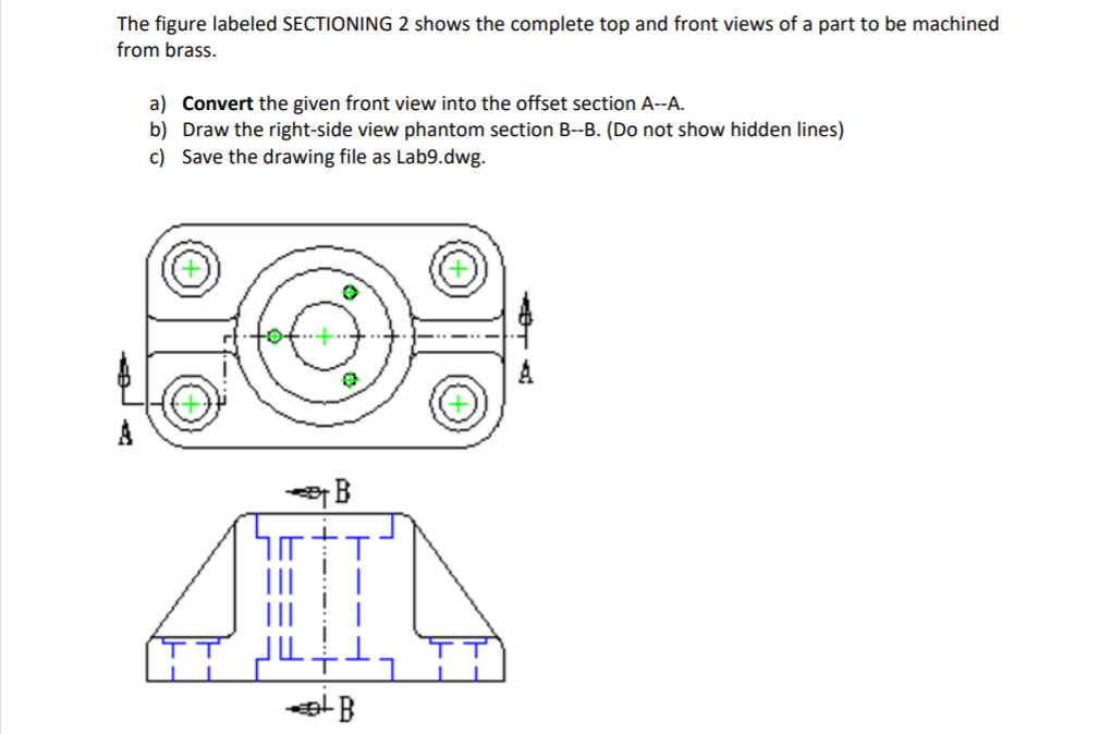 Solved The figure labeled SECTIONING 2 shows the complete | Chegg.com