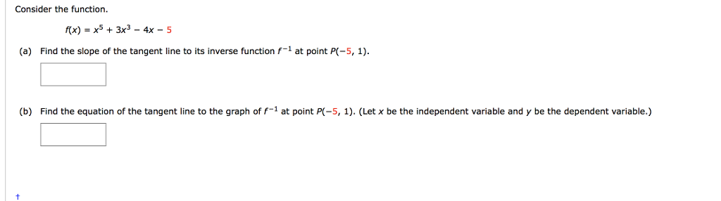 Solved Consider the function x)3x3- 4x -5 (a) Find the slope | Chegg.com