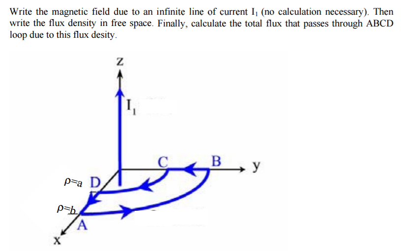 Solved Write the magnetic field due to an infinite line of | Chegg.com