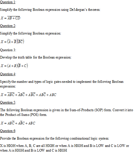 Solved Simplify The Following Boolean Expression Using