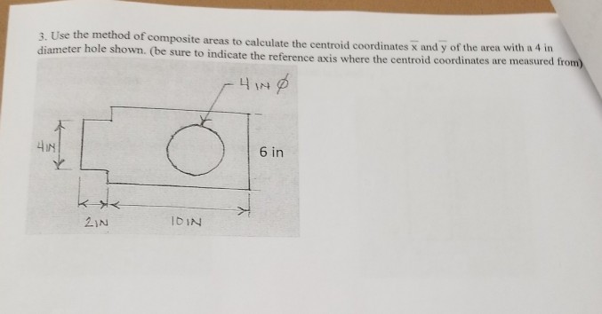 Solved 3. Use the method of composite areas to calculate the | Chegg.com