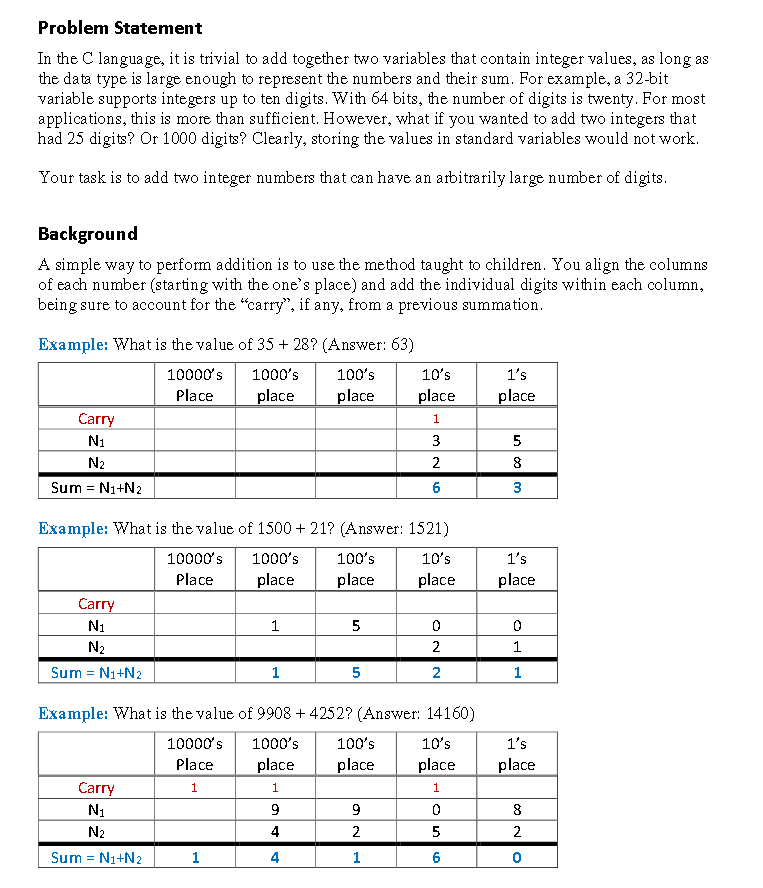 Solved Problem Statement In the C language, it is trivial to | Chegg.com