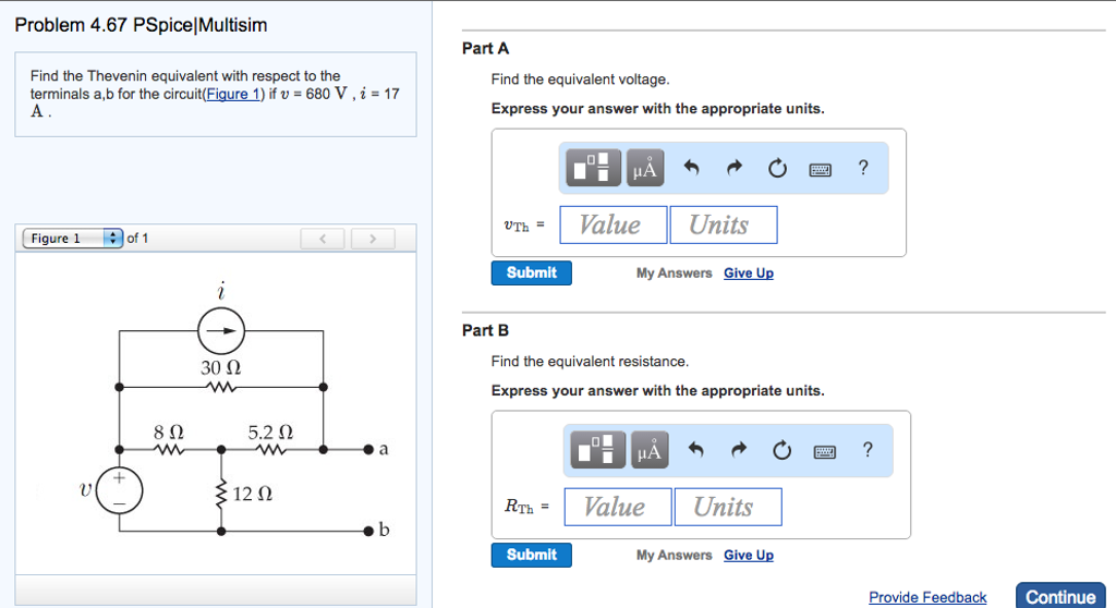 Solved Find the Thevenin equivalent with respect to the | Chegg.com