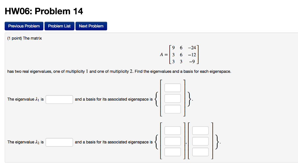 Solved HW06: Problem 14 Previous Problem Problem List Next | Chegg.com