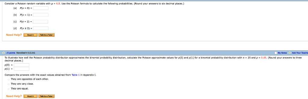 Solved Consider a Poisson random variable with驻-6.5. Use the | Chegg.com