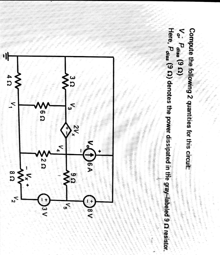 Solved Compute the following 2 quantities for this circuit: | Chegg.com
