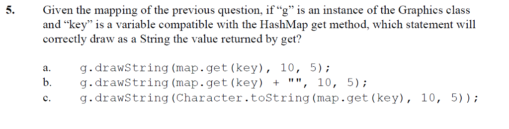 Solved Given the mapping of the previous question, if "g” is | Chegg.com