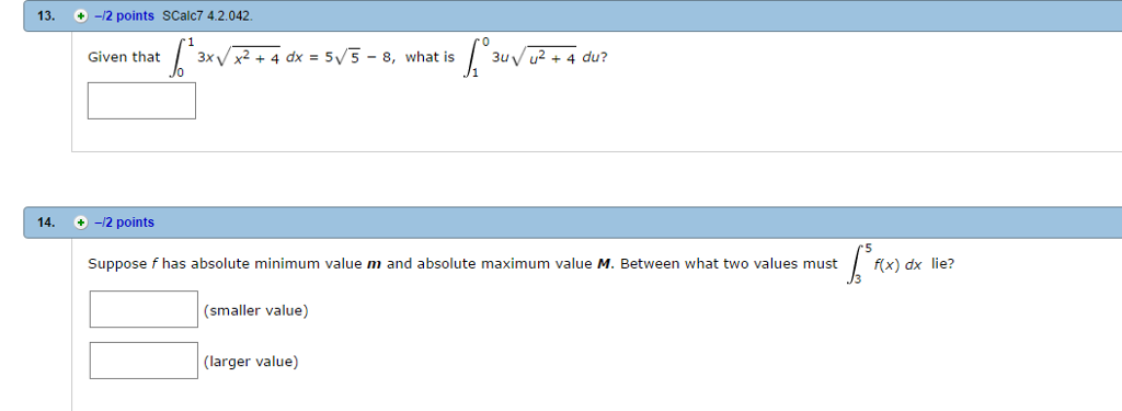 Solved Given that integral_0^1 3x squareroot x^2 + 4 dx = 5 | Chegg.com