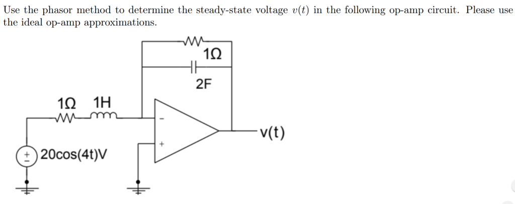 Solved Use The Phasor Method To Determine The Steady State 