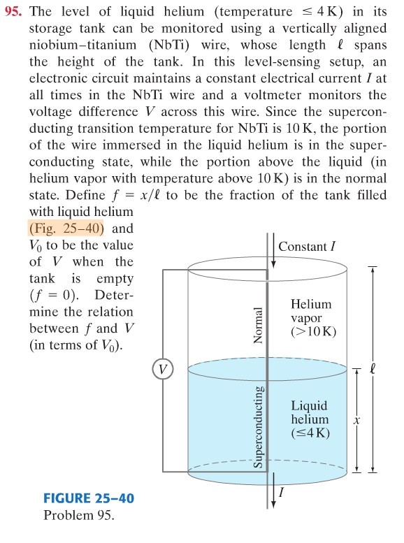 Solved 95. The level of liquid helium (temperature s 4 K) in | Chegg.com