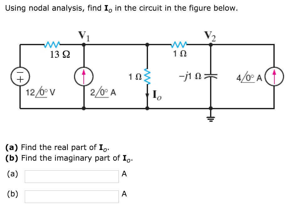 Solved Using Nodal Analysis Find Io In The Circuit In Th