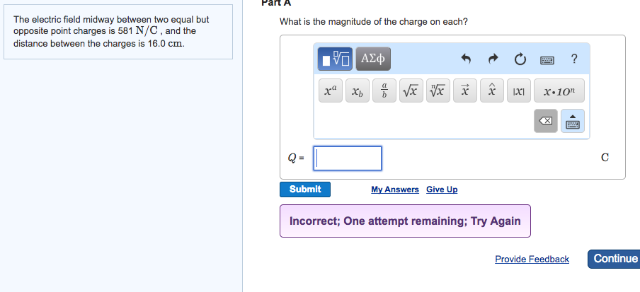 Solved The electric field midway between two equal but | Chegg.com