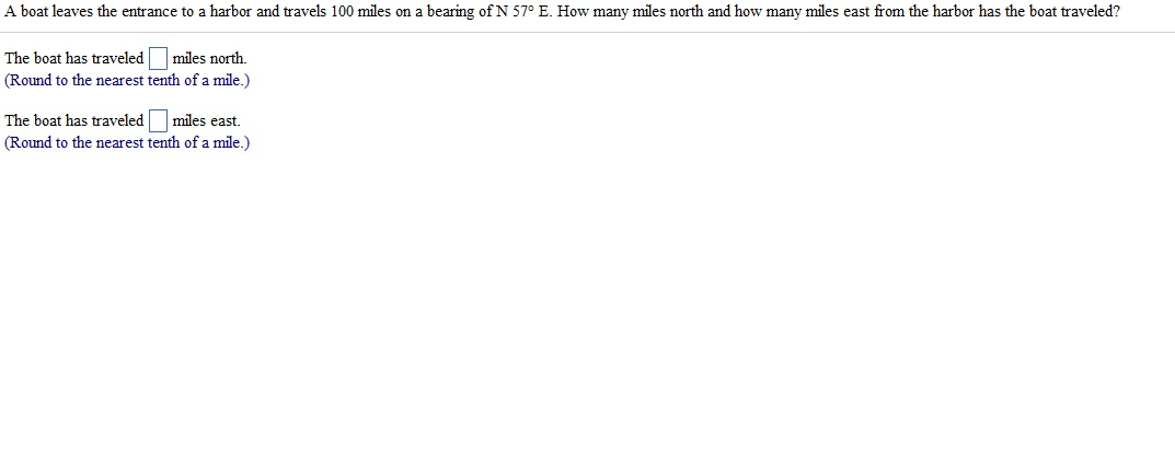 Solved A boat leaves the entrance to a harbor and travels | Chegg.com