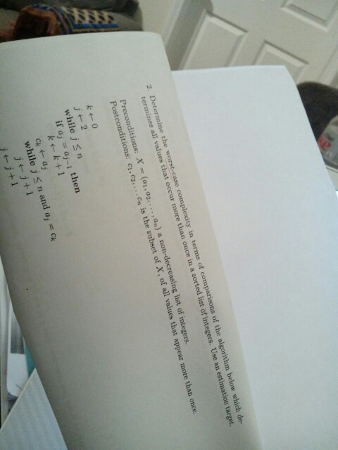 Solved 2. Determine the worst-case complexity in terms of | Chegg.com