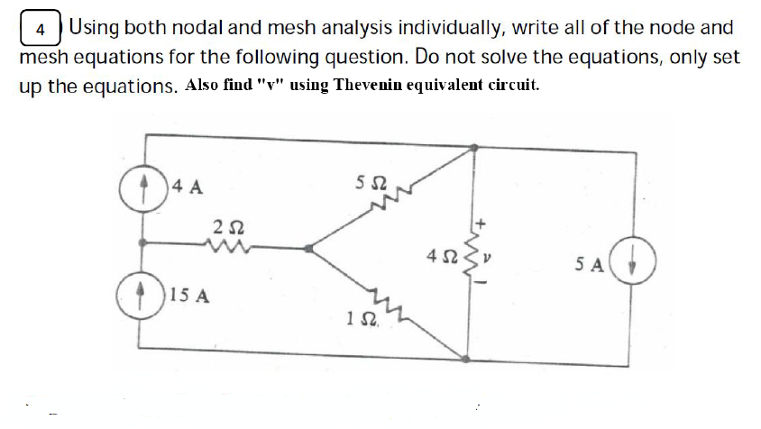 Solved Using both nodal and mesh analysis individually, | Chegg.com