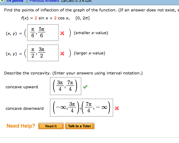 Solved Find the points of inflection of the graph of the | Chegg.com
