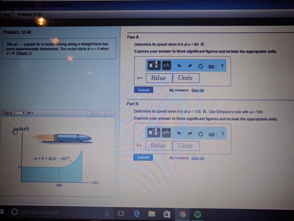 Solved The a s graph for a rocket moving along a straight | Chegg.com