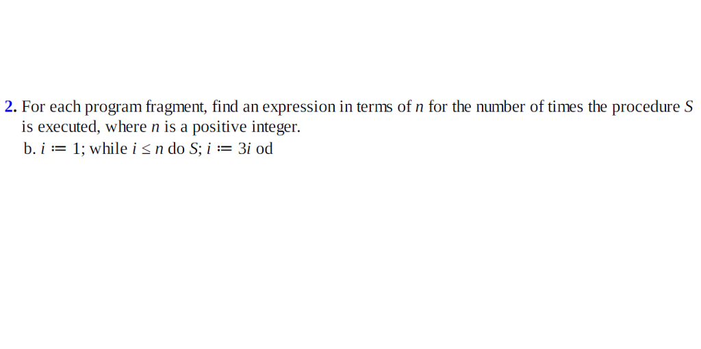 Solved For each program fragment, find an expression in | Chegg.com