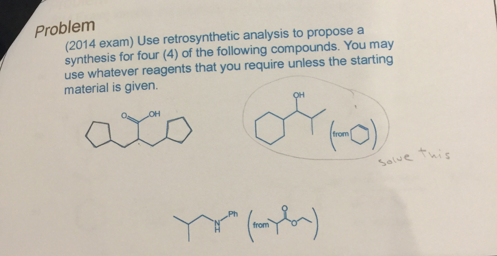 Solved Use retrosynthetic analysis to propose a synthesis | Chegg.com