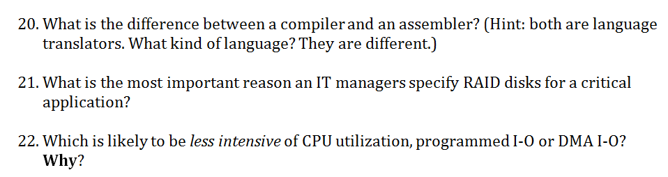 Solved What is the difference between a compiler and an | Chegg.com