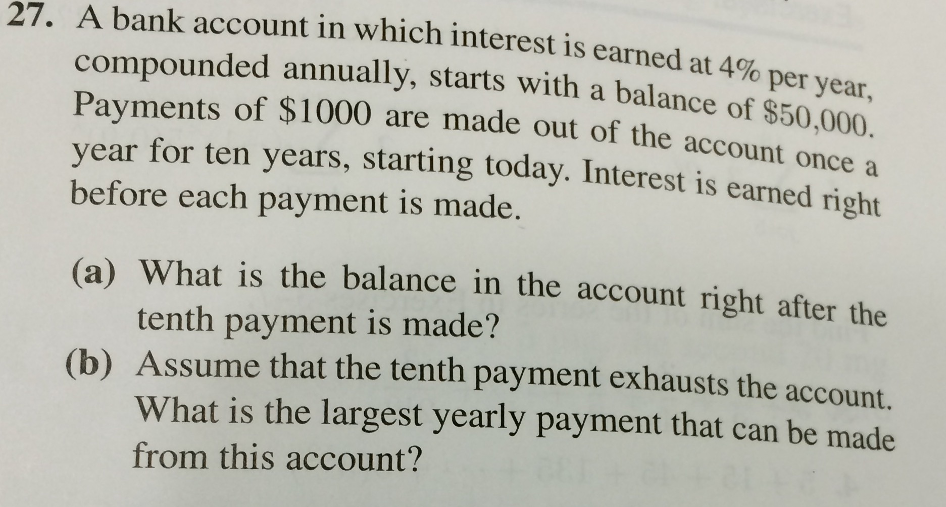 Solved A bank account in which interest is earned u | Chegg.com