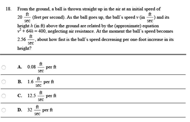Solved 18. From the ground, a ball is thrown straight up in | Chegg.com