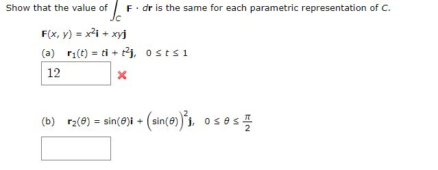 Solved Show that the value of F dr is the same for each | Chegg.com