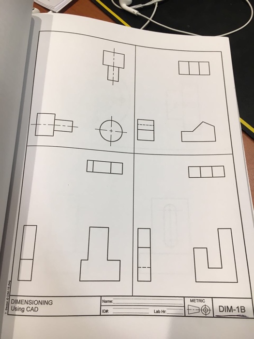Solved DIMENSIONING Using CAD Lab | Chegg.com