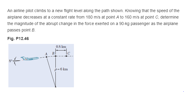 Solved An airline pilot climbs to a new flight level along | Chegg.com