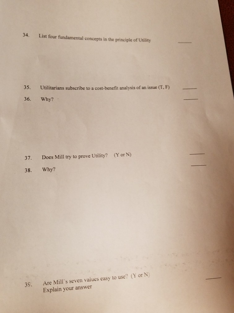40. What does Mill mean by "harmony of the whole"? | Chegg.com
