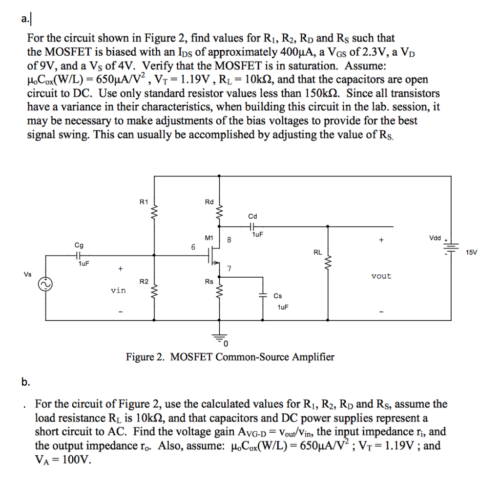 Solved a. For the circuit shown in Figure 2, find | Chegg.com
