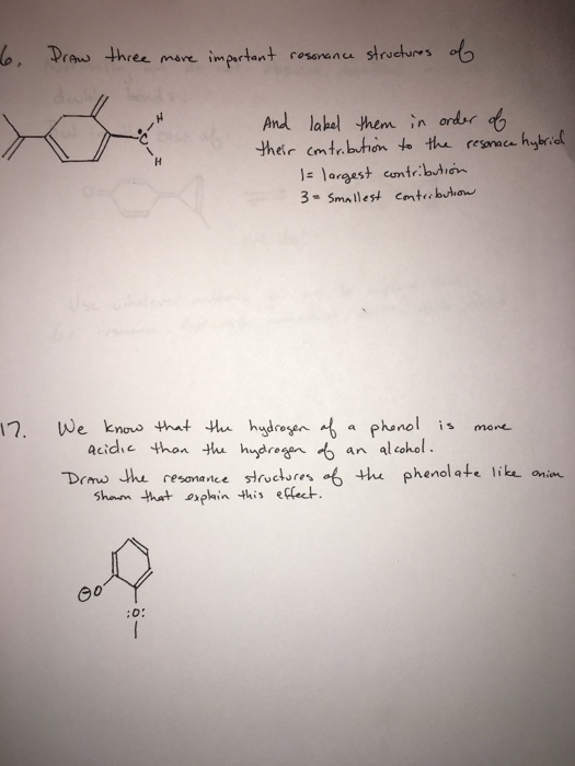 Solved Draw three more important resonance structures of | Chegg.com