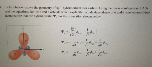 Solved Picture below shows the geometry of sp2 hybrid | Chegg.com